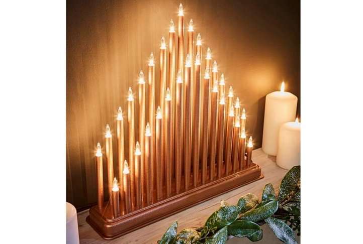 LED Candle Bridge Light, Rose Gold - Absolute Home