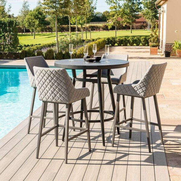 Taransay 8 Seater Oval Rattan Dining Set With Fire Pit | Absolute Home