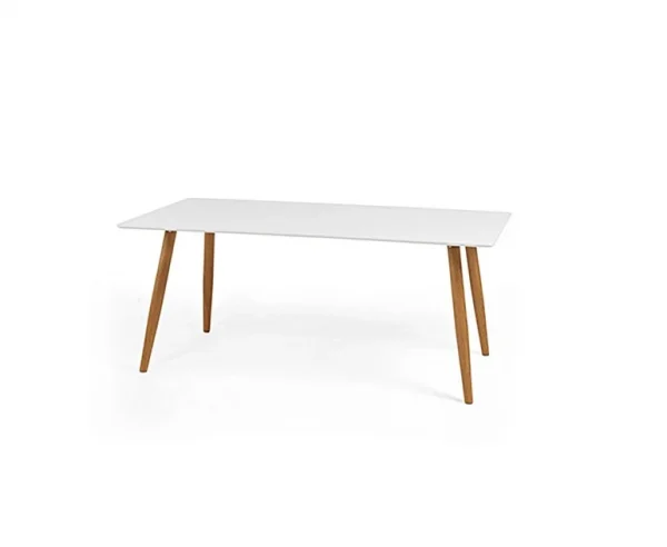 180cm Malmo Matt White Dining Table | Absolute Home