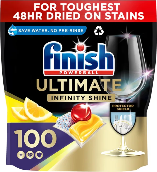 Finish Ultimate Infinity Shine Dishwasher Tablets x 100 | Absolute Home